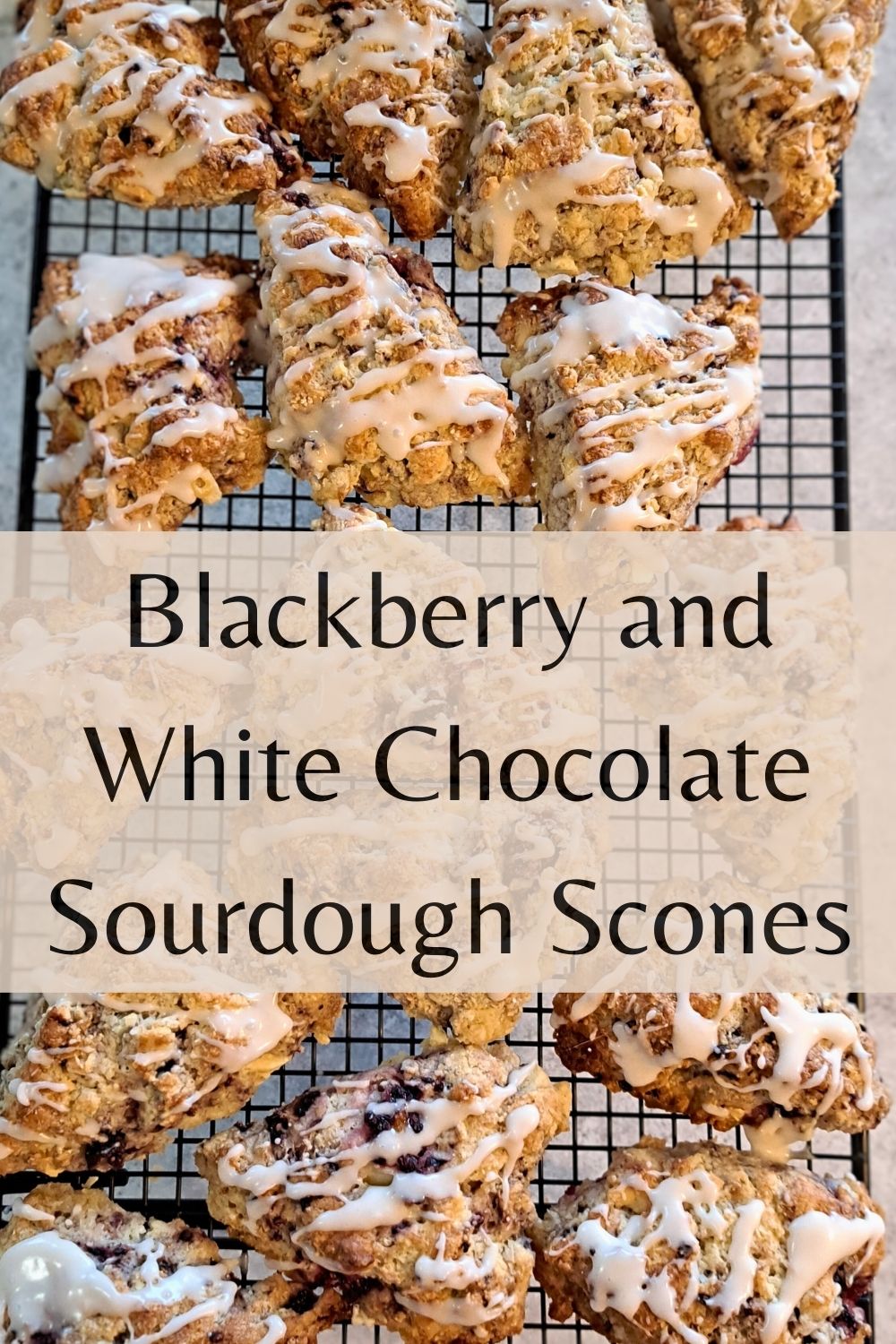 Blackberry and White Chocolate Sourdough Scones - Dirty Hands Warm Heart